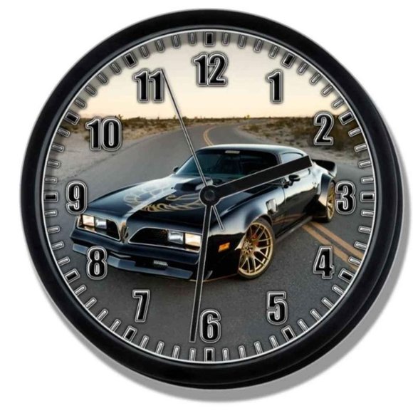 Clock | Wall Decor | Pontiac Trans Am Clock New | Poshmark